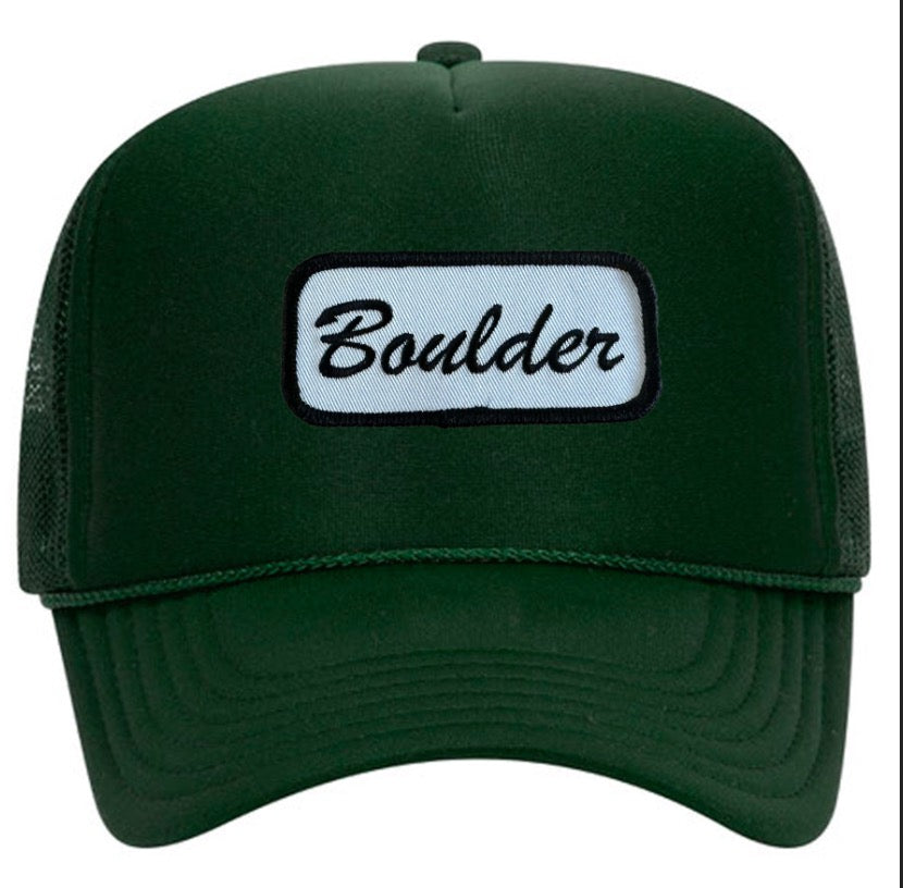 Boulder Name Plate Trucker – Recess Apparel LLC