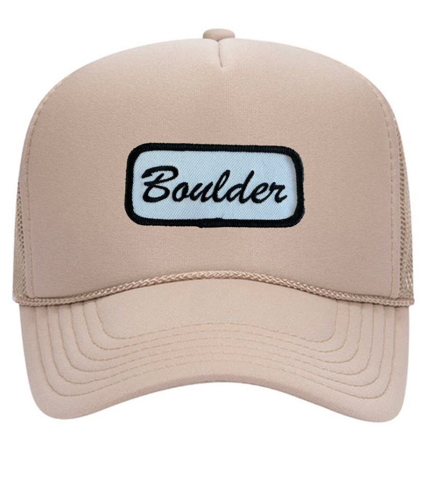 Boulder Name Plate Trucker – Recess Apparel LLC